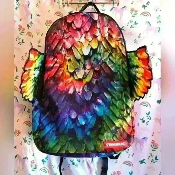 Sprayground | Bags | Rare Y2k Sprayground Rainbow Tyedye Cute Angel ...